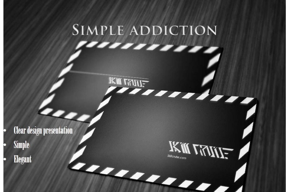 Simple Addiction Businesscard Mockup, a Business Card Template by Skill ...