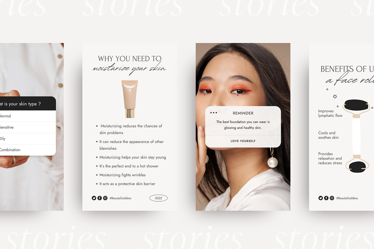 Canva Skincare templates, a Social Media Template by LiliesandBerries