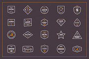 20 Minimal Badges, a Branding & Logo Template by vuuuds