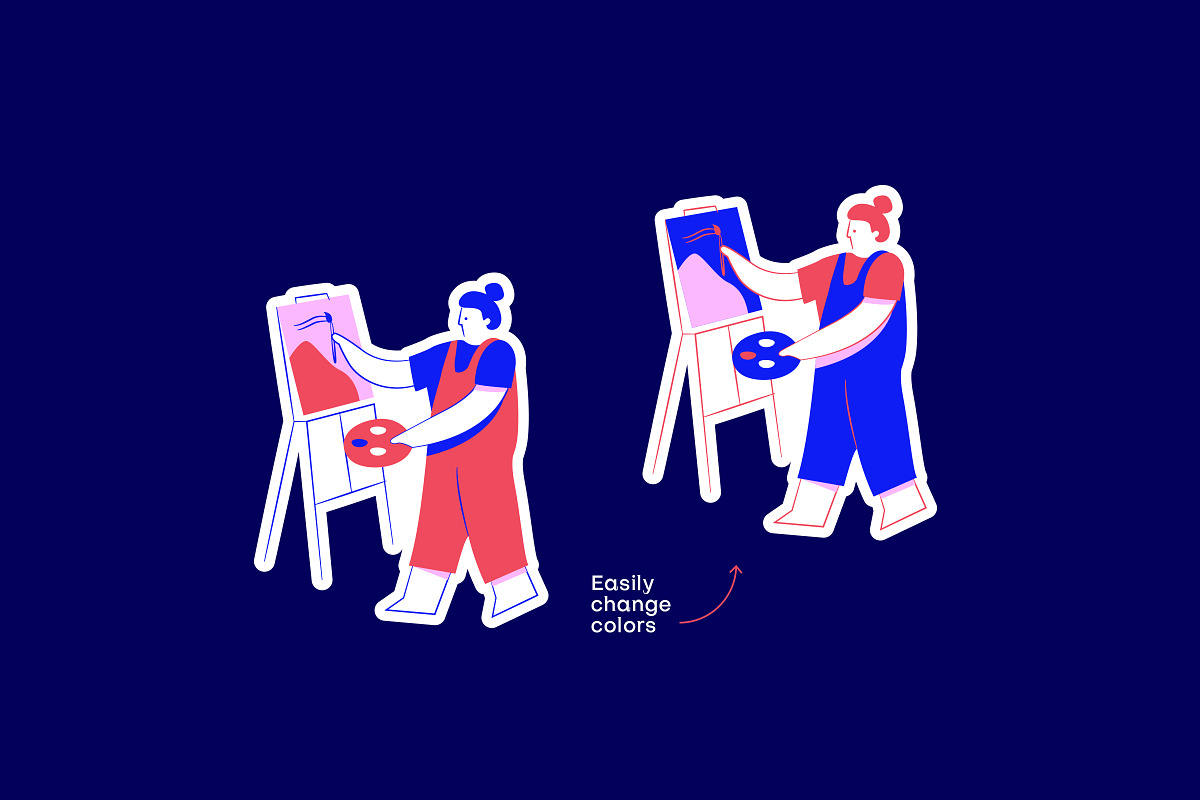 Summer activities sticker pack