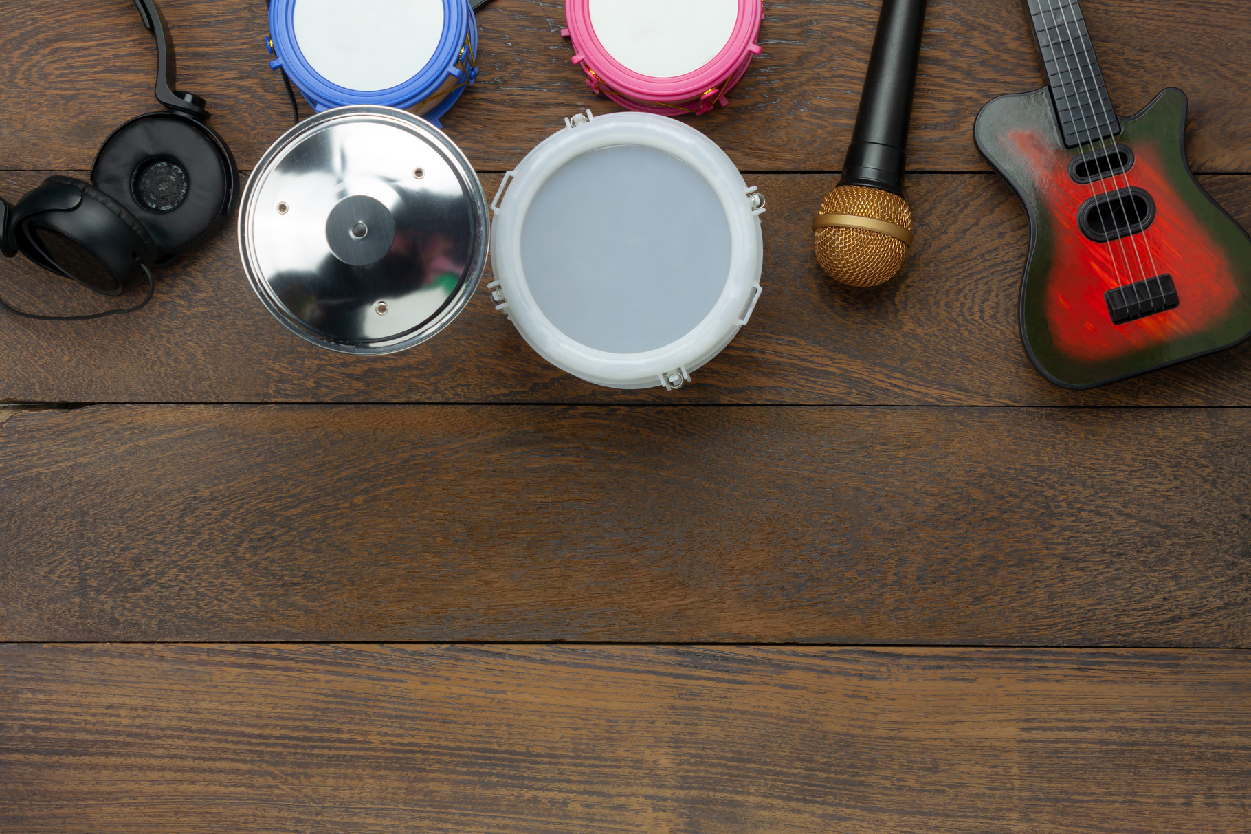 Top view music instruments., a School & Education Photo by OSABEE TOP VIEW