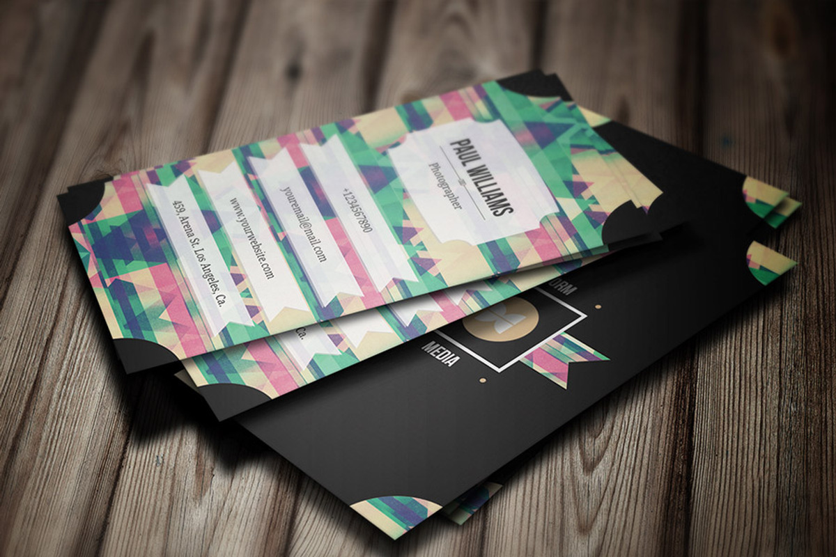 Retro/Vintage Style Business Card V3, a Business Card Template by PSD ...