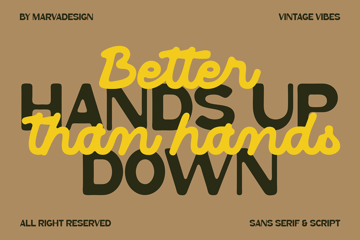 Bolze - Duo Font, a Handwritten Font by Marvadesign