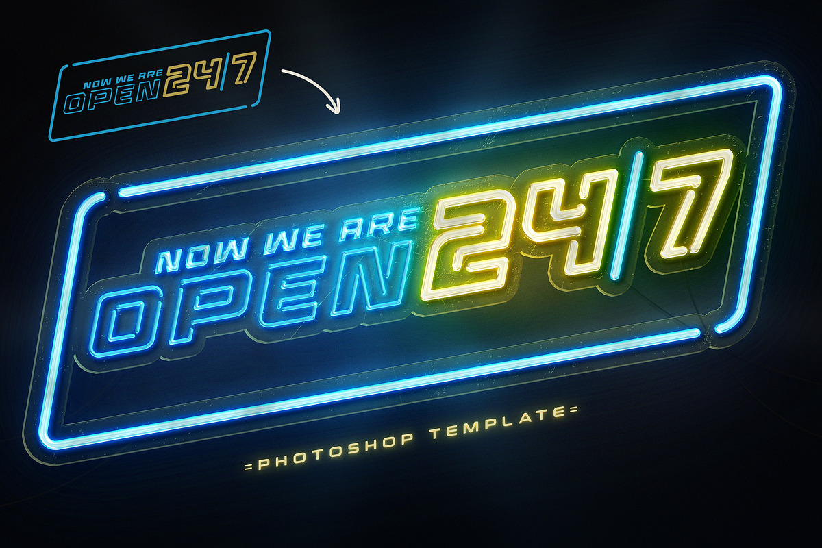 Neon Signage - Pro Sign Master, a Layer Style Add-On by Andrew Skoch Design