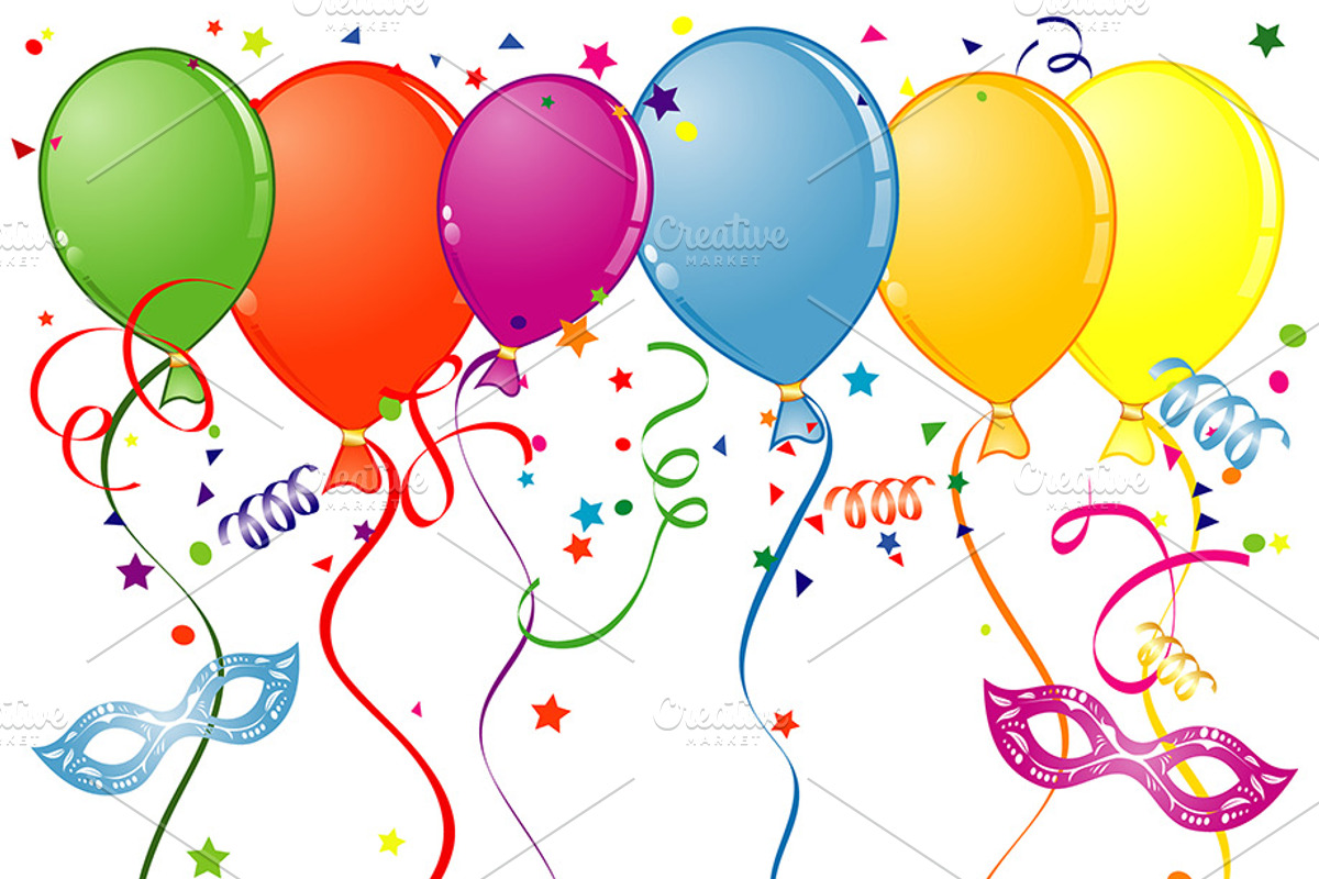 Birthday balloons posters, a Decorative Illustration by TAlex
