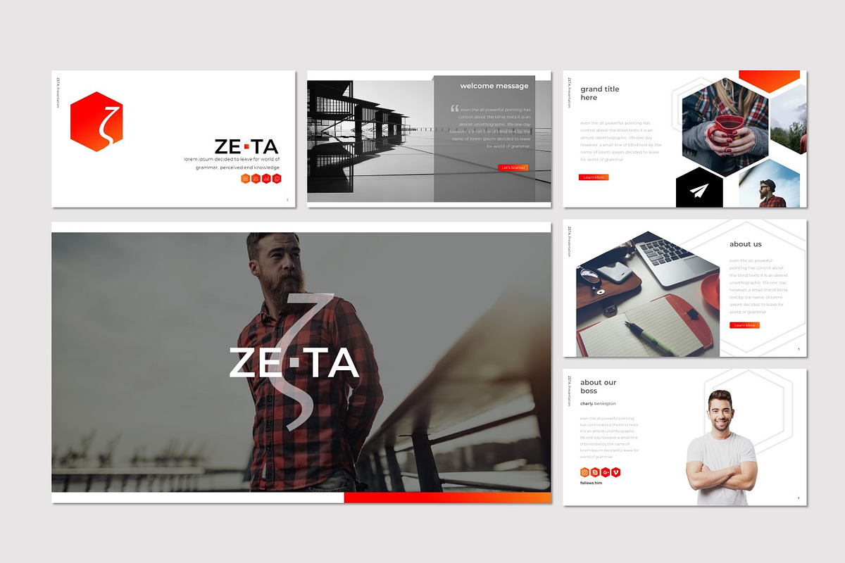 Zeta - Powerpoint Template, a Presentation Template by inspirasign