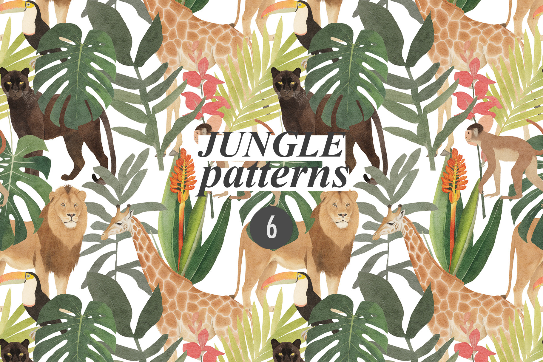 Jungle Patterns, a Pattern Graphic by TheCuteShop