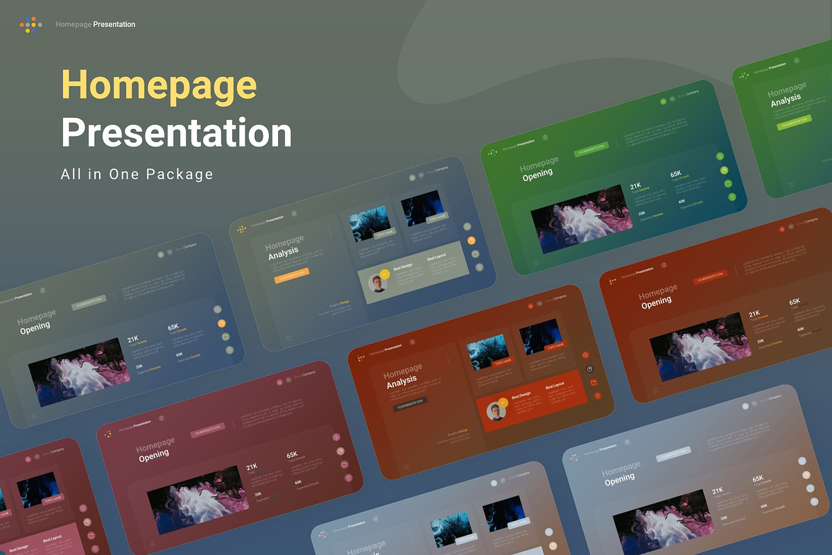 Homepage Powerpoint, a Presentation Template by NecrolitSlide ...