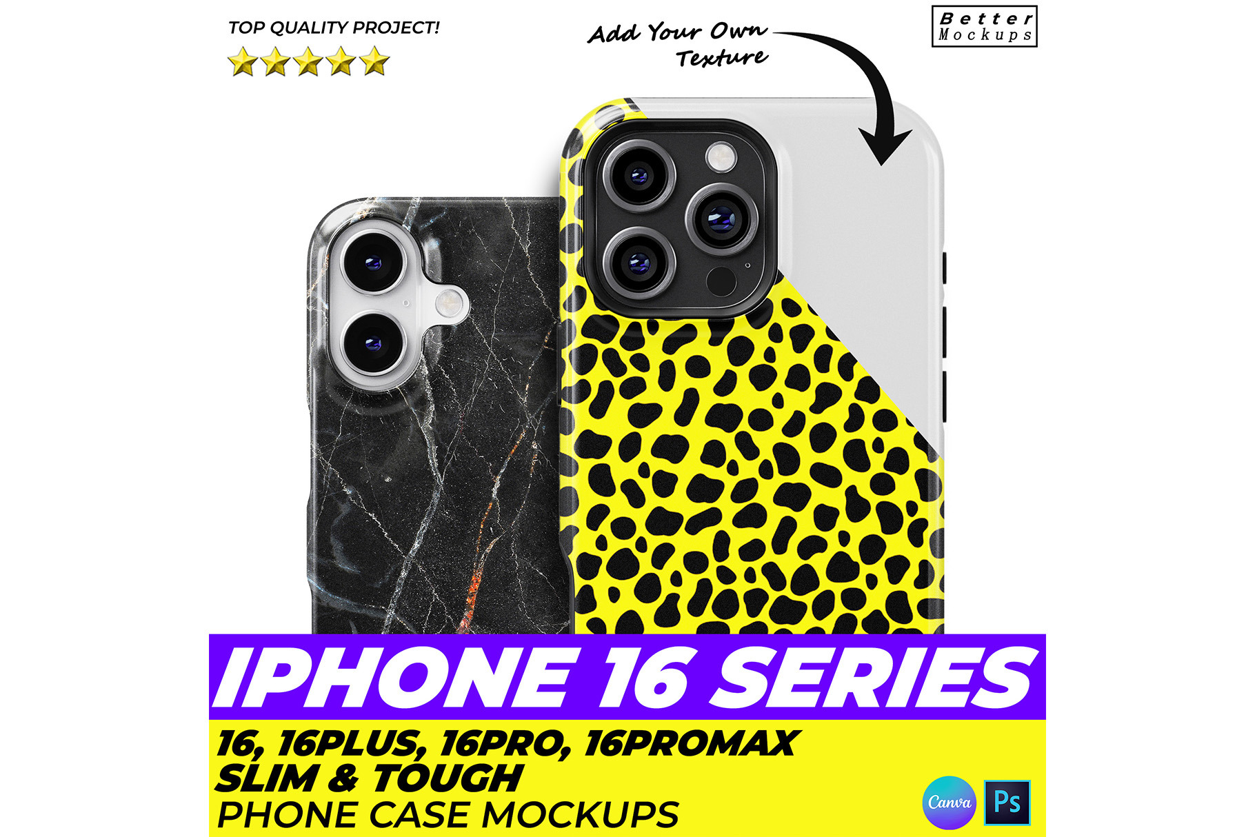 iPhone 16 Series Phone Case Mockups