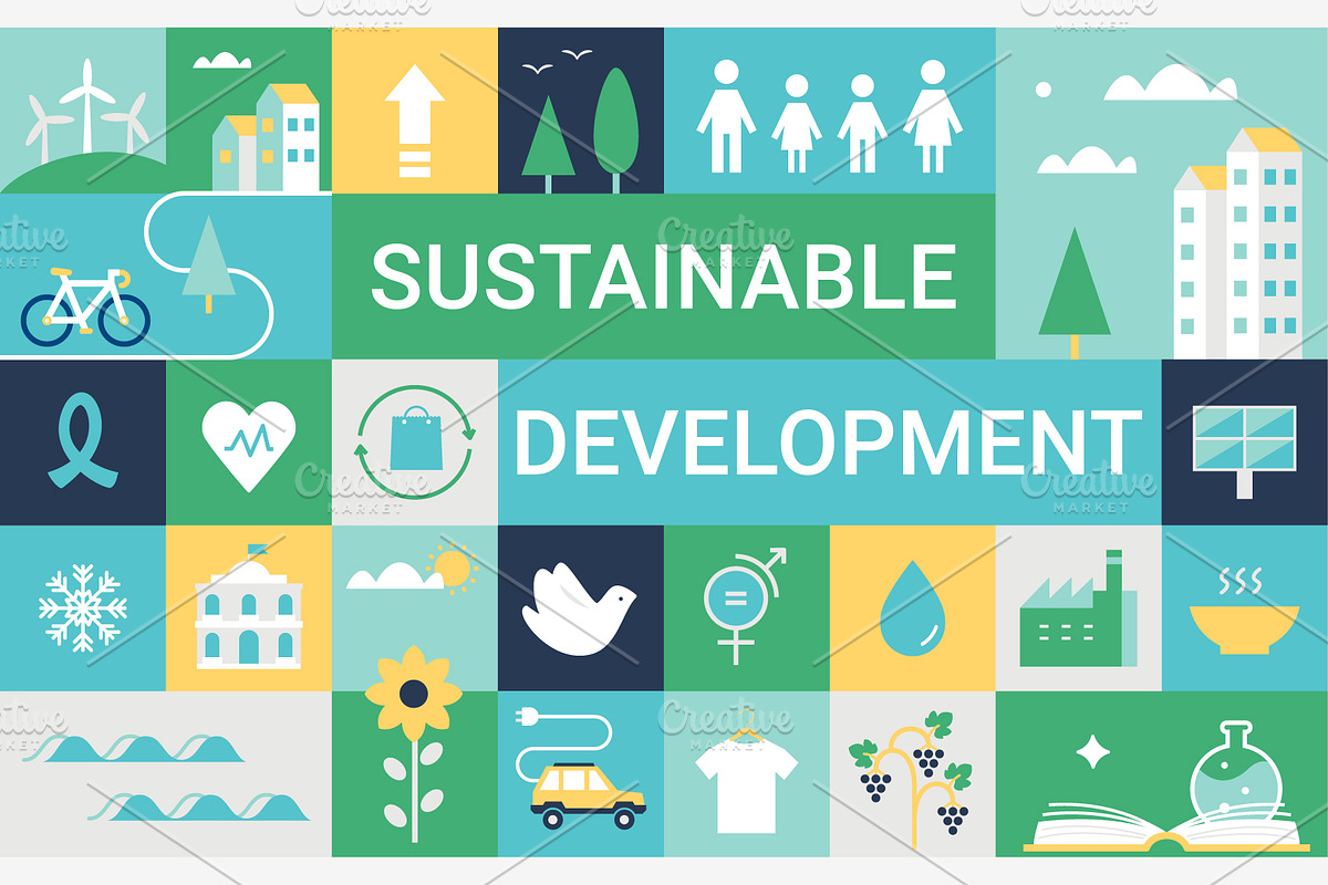 Sustainable Development Illustration, an Education Illustration by ...