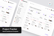 Project Tracker Admin Dashboard, an UI Kit Template by SquidPixey