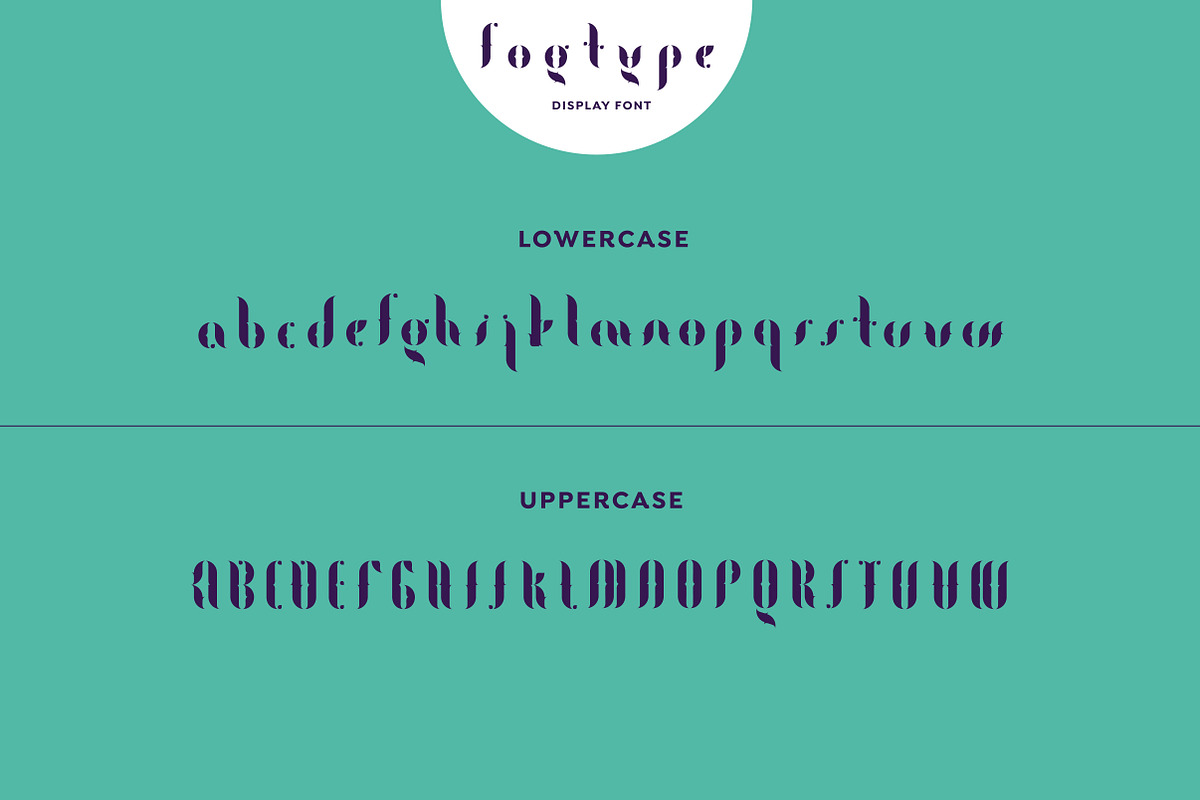 Fogtype display font, a Font by Shoutbam