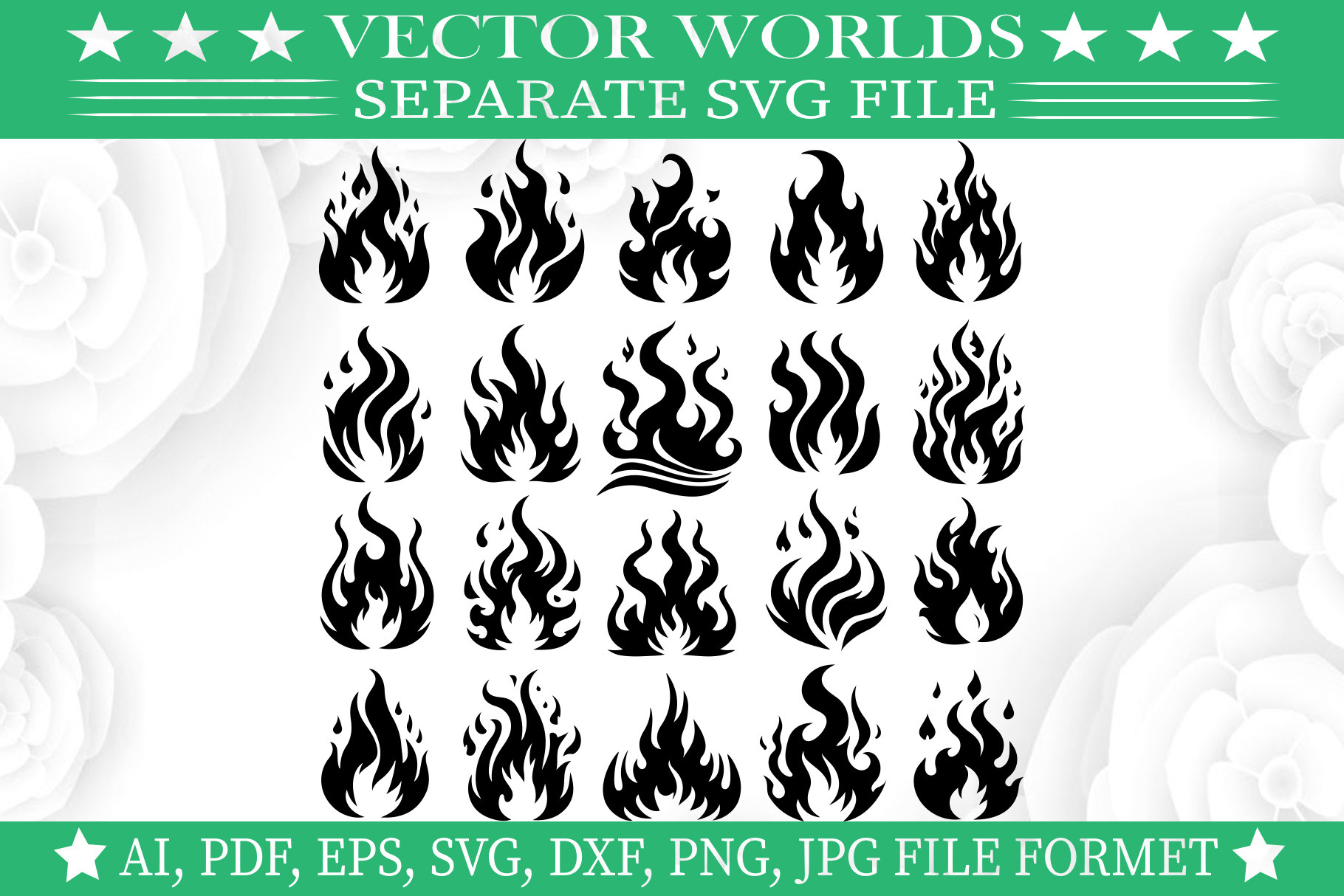 Burning Fire SVG, Burning Fires SVG, an Object Graphic by VectorWorlds
