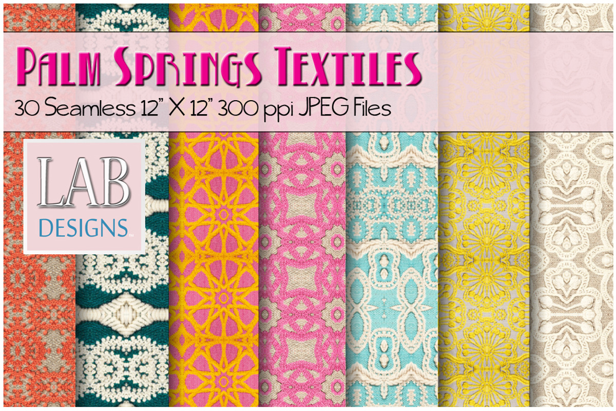 30 Palm Springs Fabric Textures, a Texture Graphic by Lab Designs