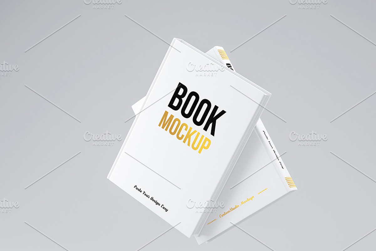 Set of 6 Book PSD Mockup, a Print Template by GreatFruit
