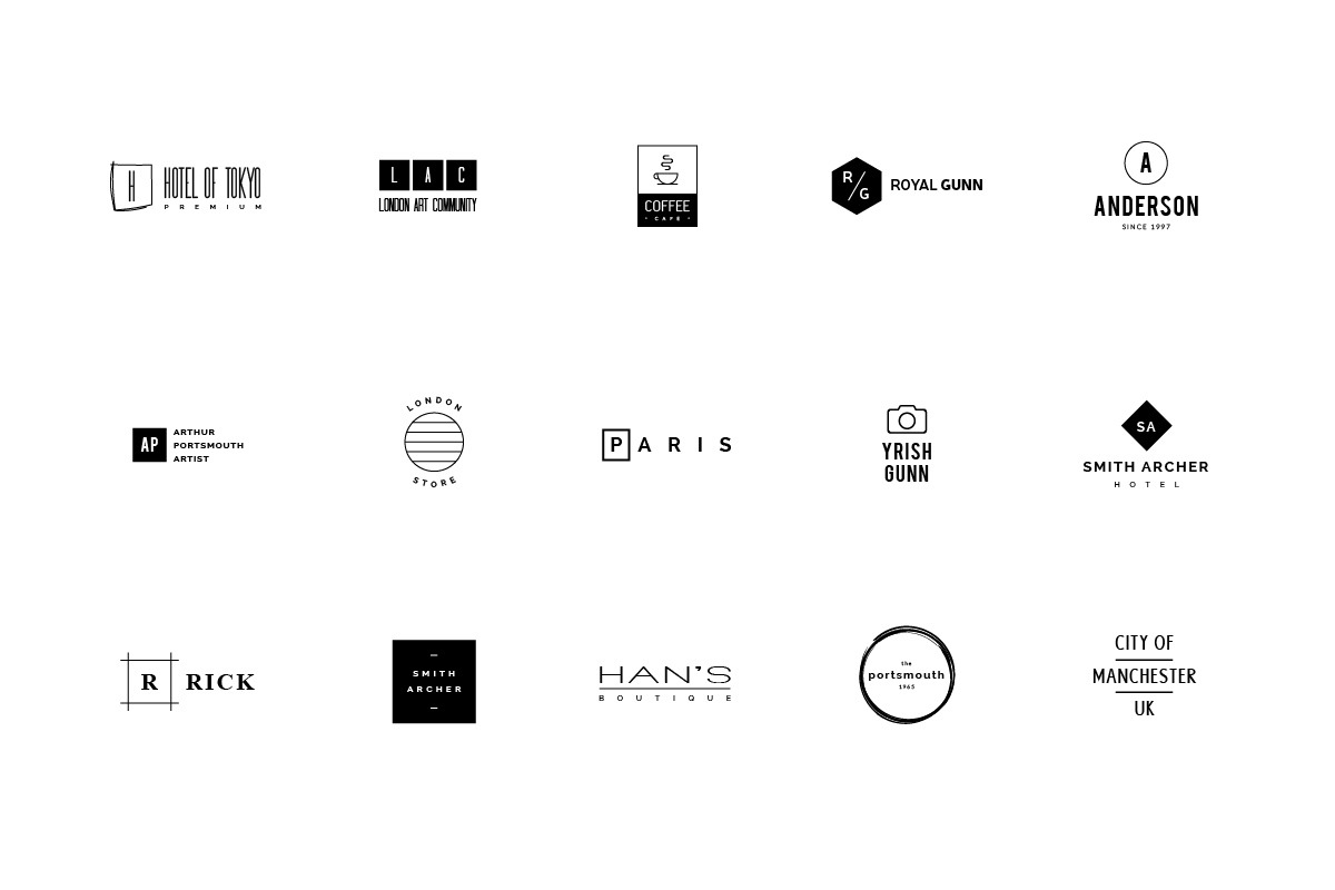 60 Minimalist Logos, a Branding & Logo Template by vuuuds