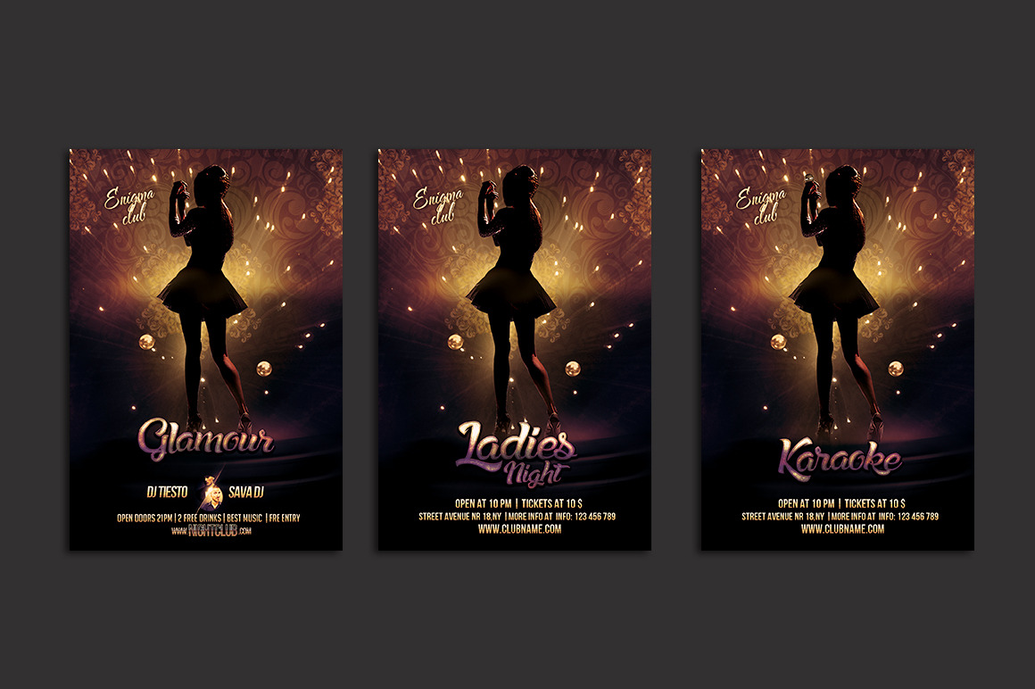 Multi-Title Party Flyer, a Flyer Template by DSGraphicDesign