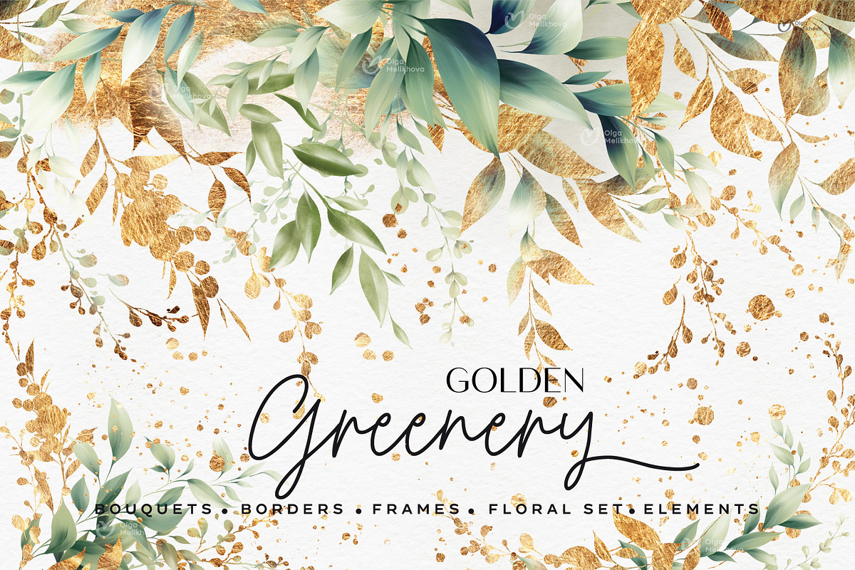 Golden greenery, an Object Illustration by ollalya