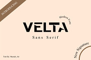 Velta | Modern Font, a Sans Serif Font by Muntab_Art