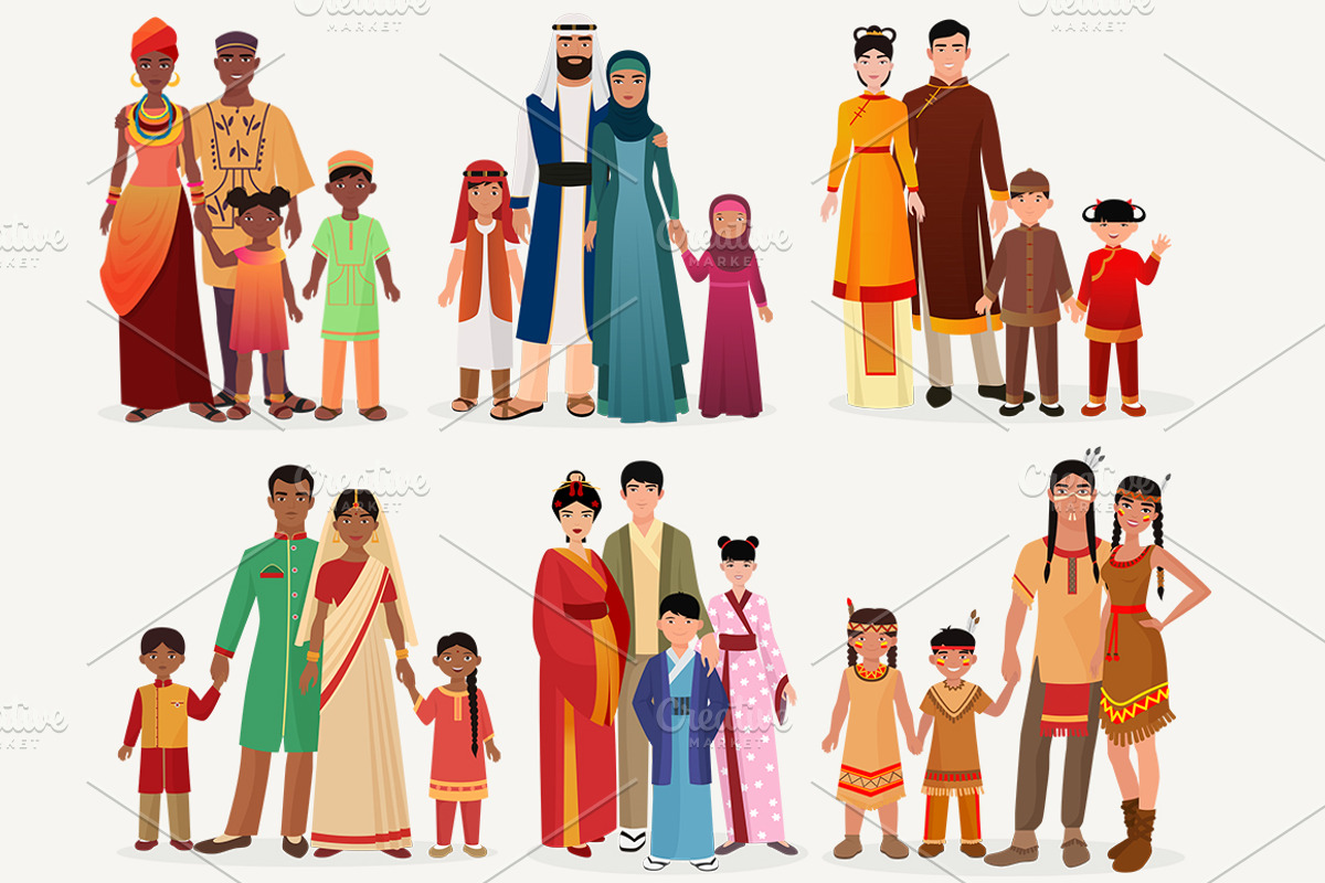International traditional people set, a Graphic by Lemberg Vector