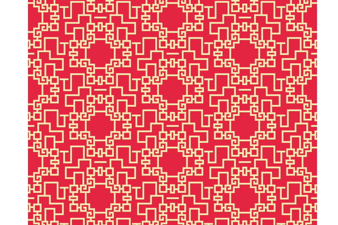 red pattern, a Pattern Graphic by kio
