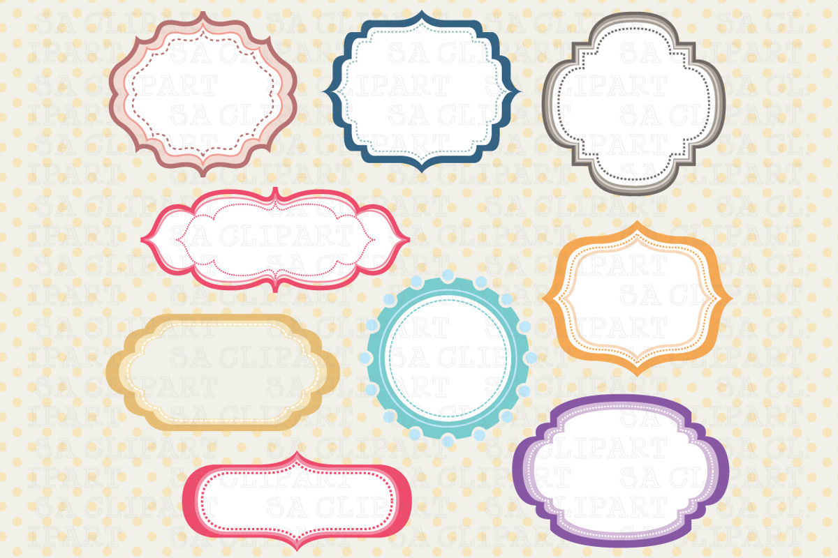 Digital frame ClipArt, an Illustration by SA ClipArt