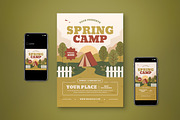 Spring Camp Flyer Set | Flyer Templates ~ Creative Market