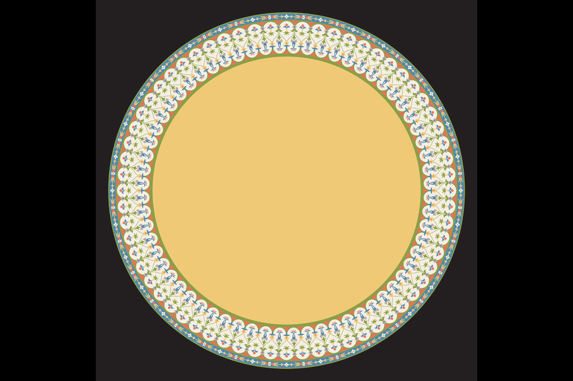 Renaissance Floral Frame, a Card Template by Azat1976