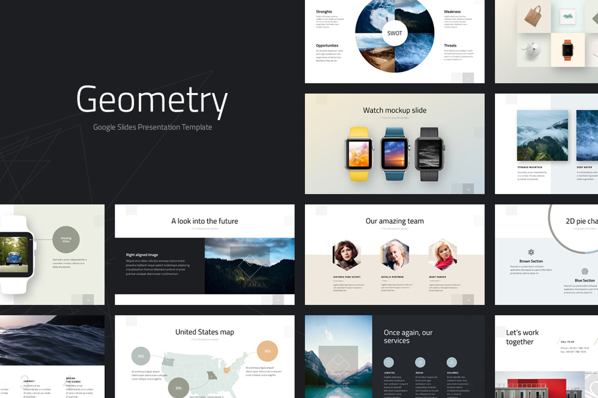 Geometry Google Template, a Presentation Template by Rework