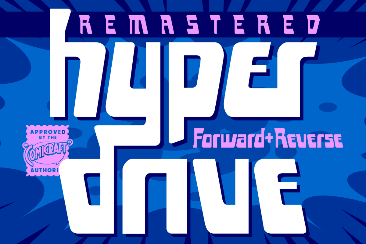 Hyperdrive - sci-fi logo font, a Sans Serif Font by Comicraft Fonts ...
