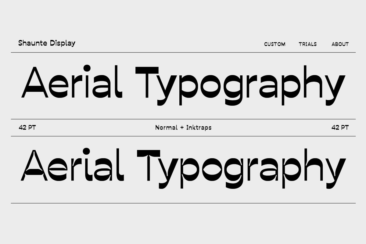 Shaunte Typeface, a Sans Serif Font by Seniors