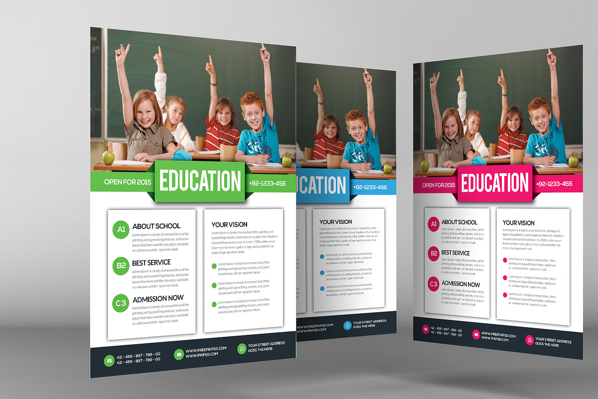 Academic Tutor & School Flyer, a Flyer Template by graphicforest