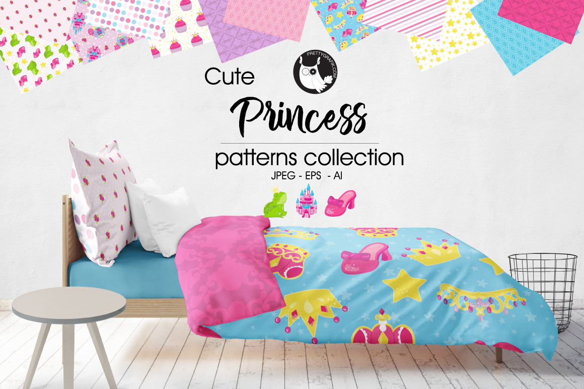 PRINCESS Pattern collection, a Pattern Graphic by PrettyPatterns