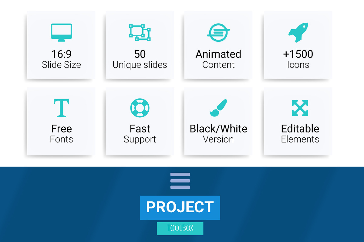 Project Presentation Template-Canva, a Presentation Template by AdrianDragne | Creative Market