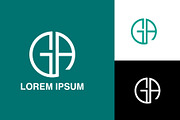 GA Abstract Logo Design., a Branding & Logo Template by art_creater