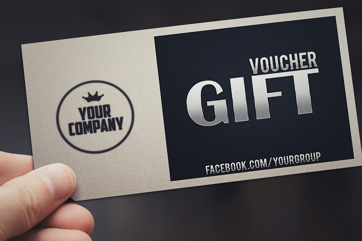 Stylish simple GIFT VOUCHER, a Card Template by Tzochko