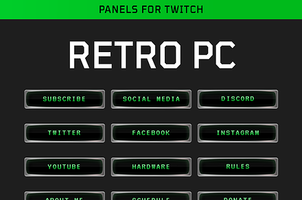 Pro Gamer - Twitch Panels, a Graphic by Gear Store