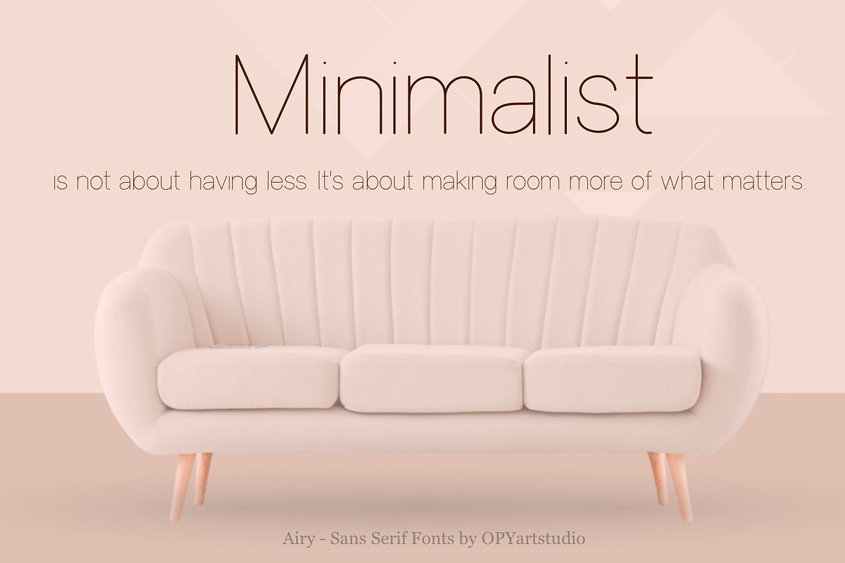 Airy - Ultralight Minimalist Font