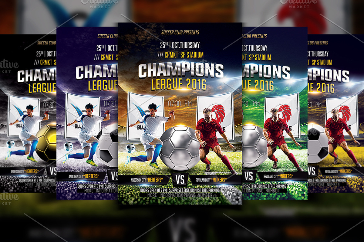 Soccer Flyers Bundle 10 in 1, a Flyer Template by Basez Flyers