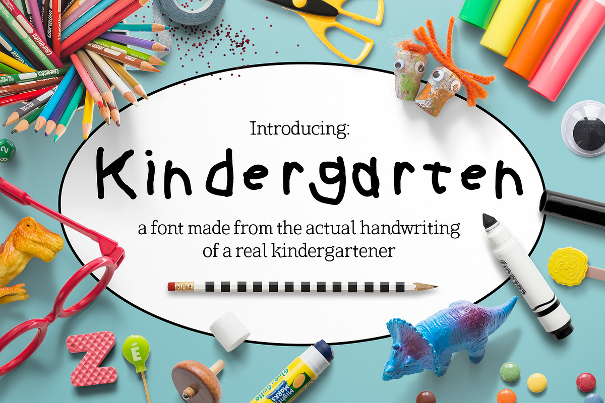 Kindergarten: A Kid's Handwriting Font