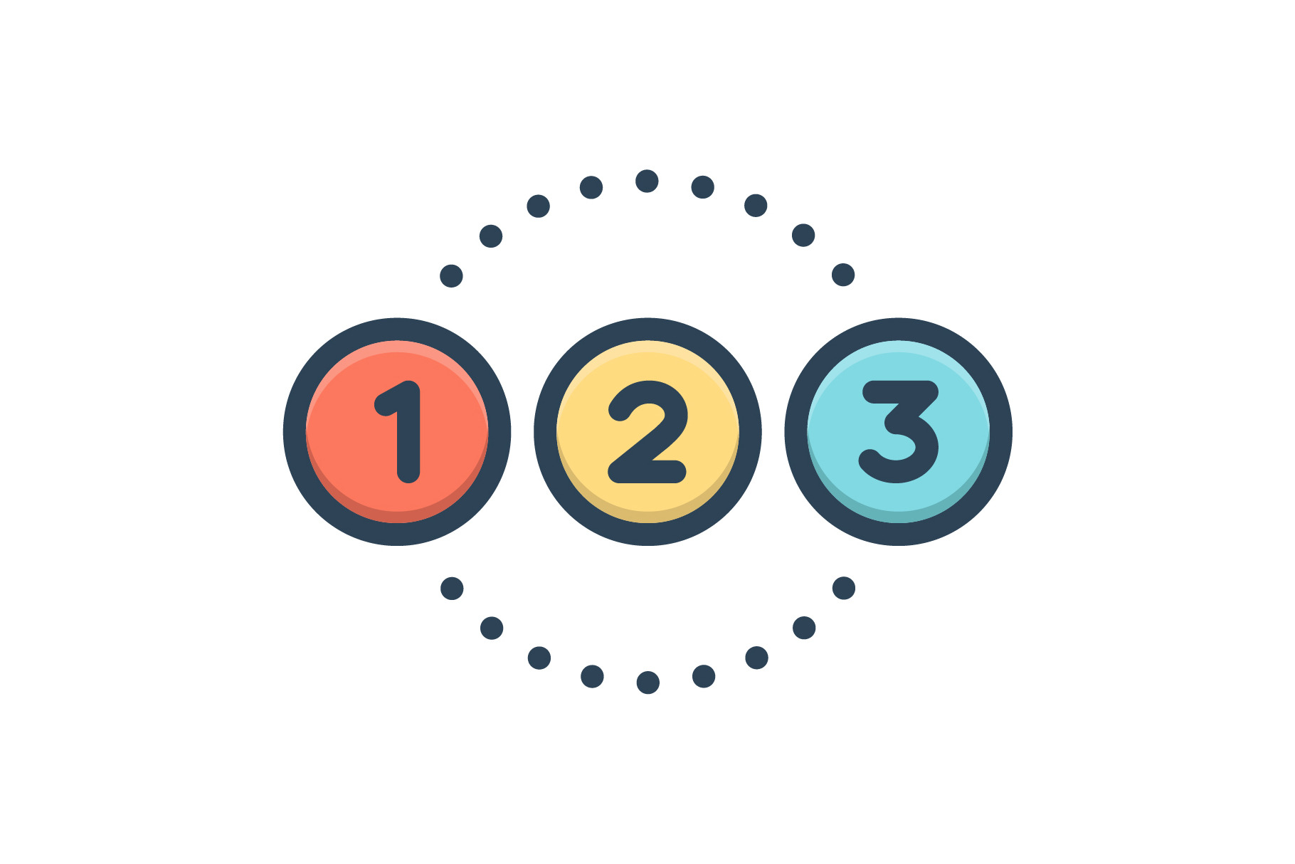 Number enumeration icon | Icons ~ Creative Market