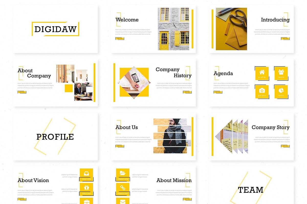 Digidaw - Google Slides Template, a Presentation Template by inspirasign
