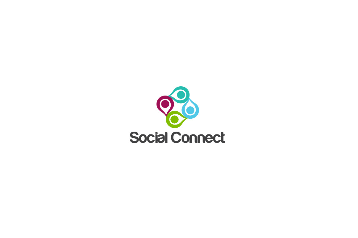 Social Connect Logo, a Branding & Logo Template by legendshop