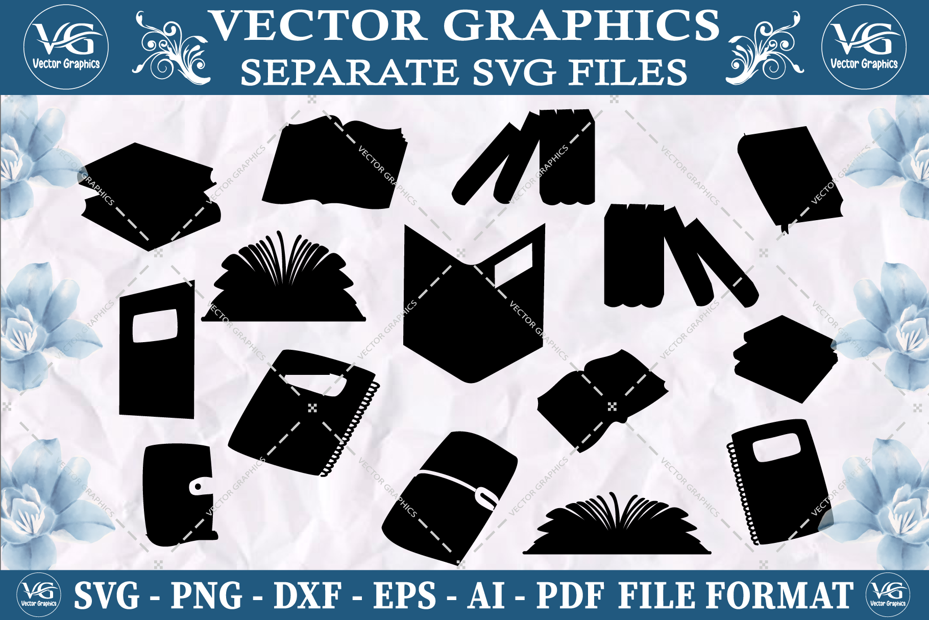 Notebook SVG vector design bundle file