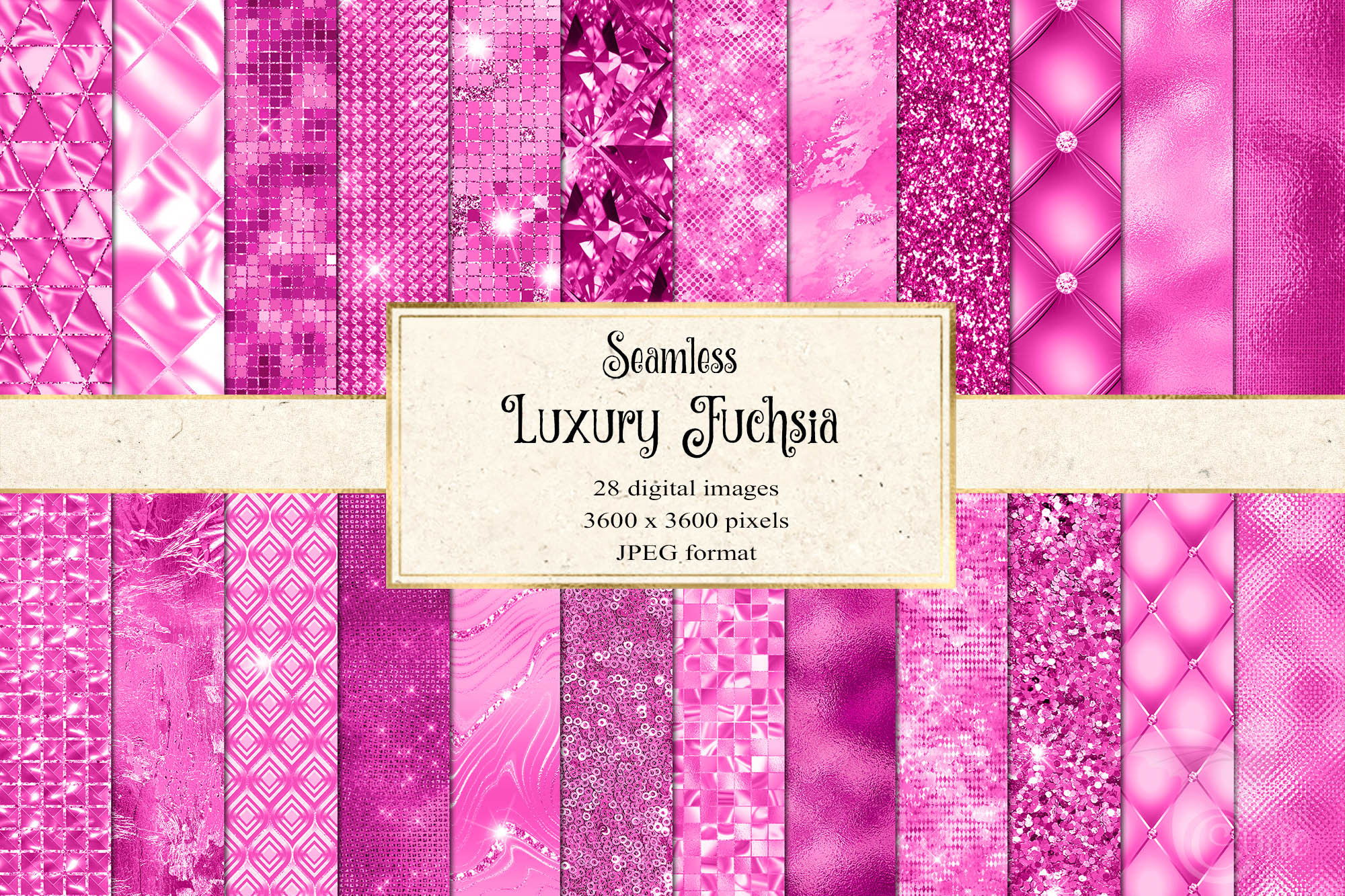Luxury Fuchsia Textures, a Texture Graphic by Digital Curio