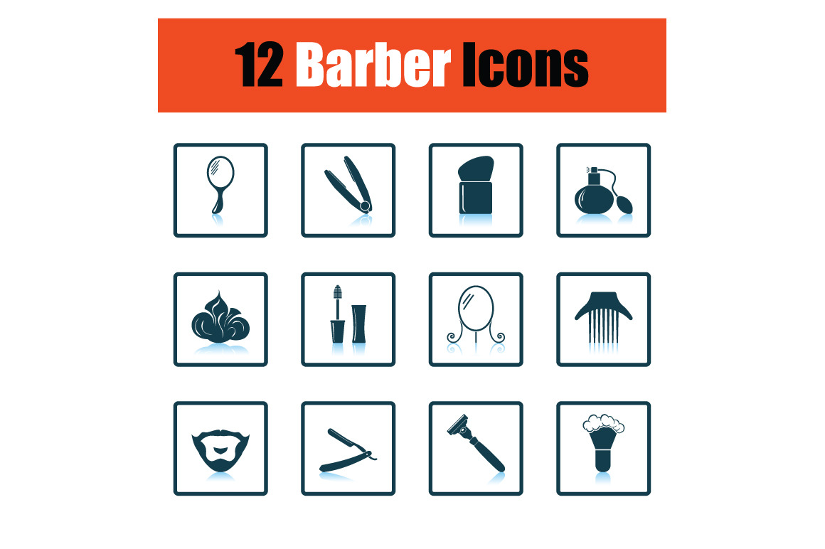 Barber icon set, an Icon by Pavel Vectors