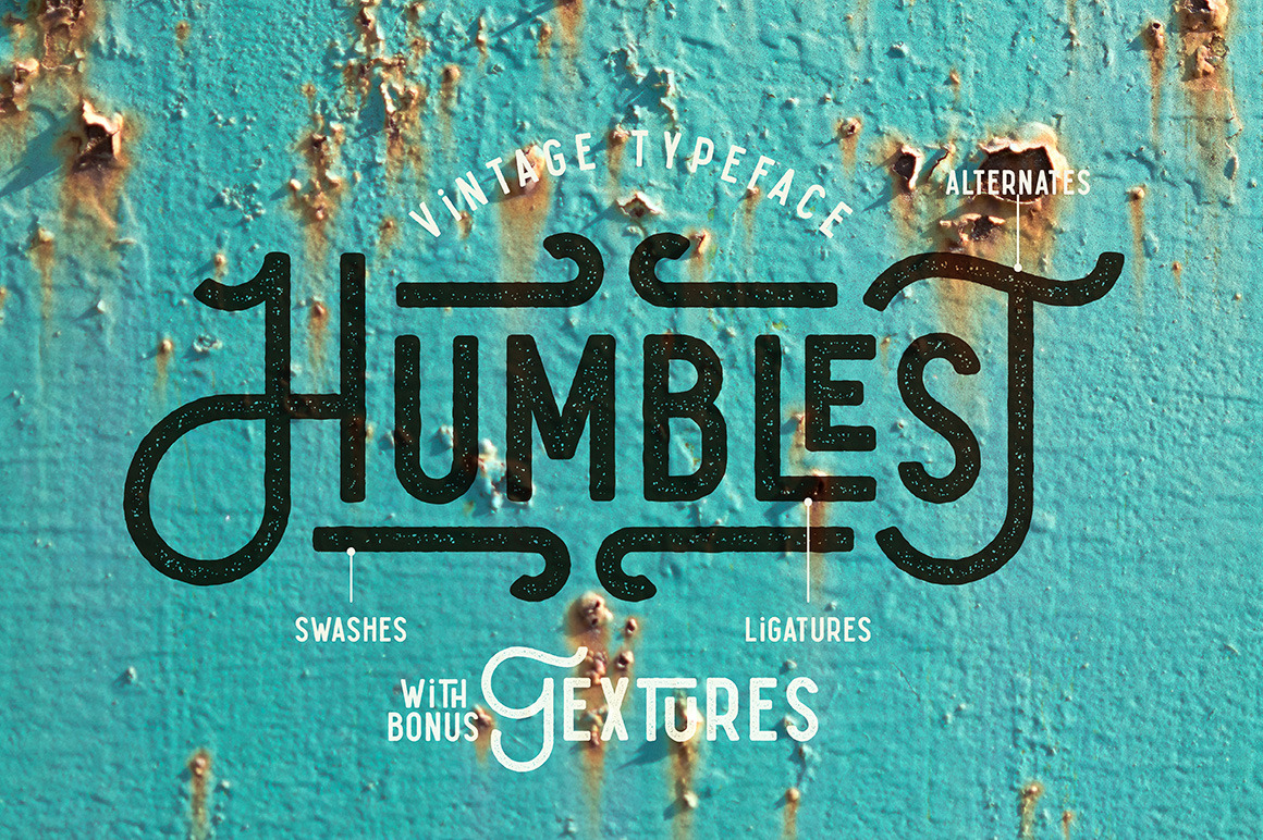 Humblest Font + Textures | Symbol Fonts ~ Creative Market