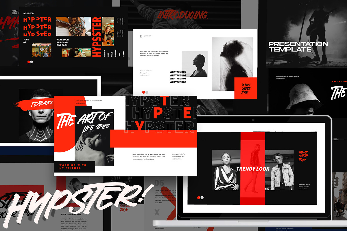 Hypester! - Google Slide, a Presentation Template by Dirtytemp Studio