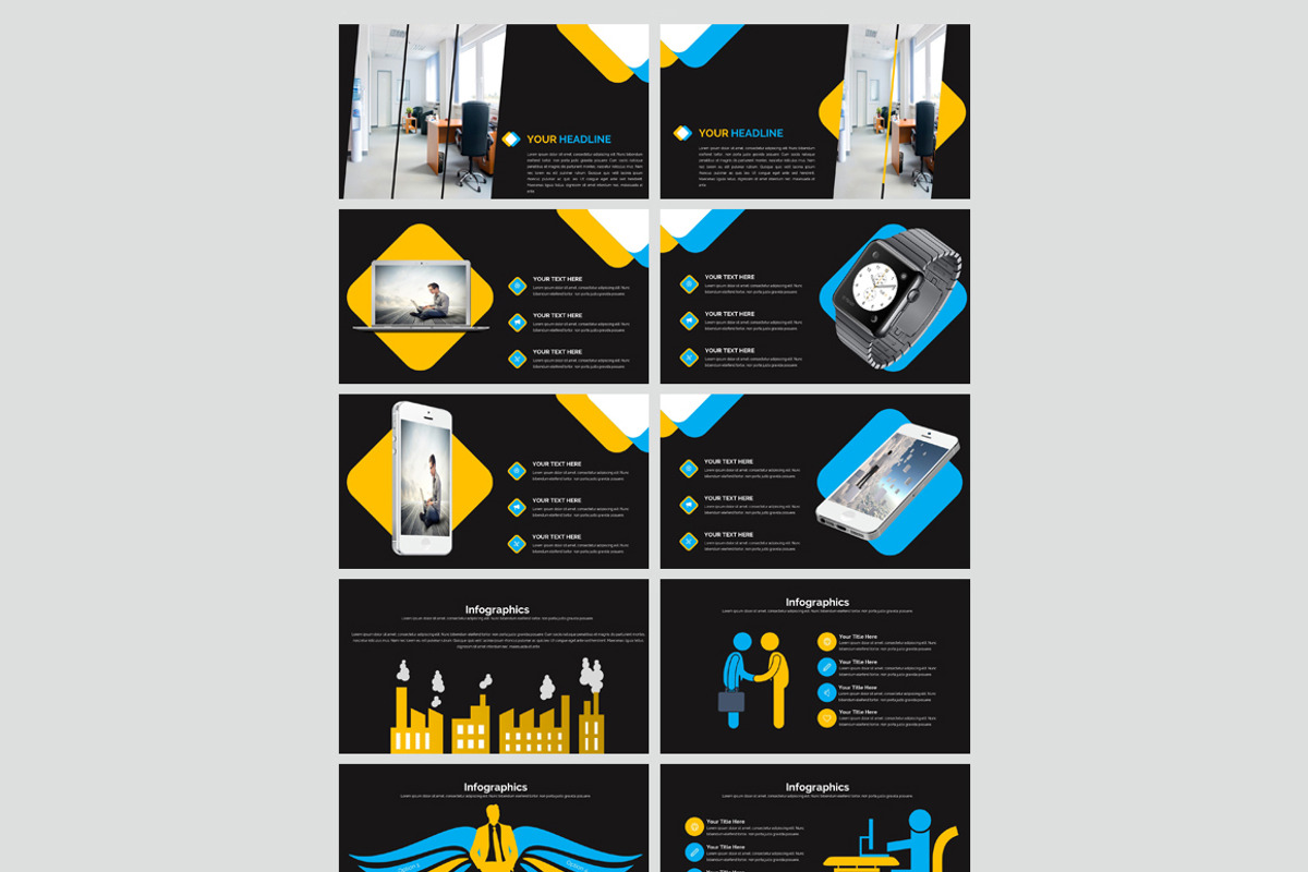 Business Report Powerpoint Template, a Presentation Template by ...