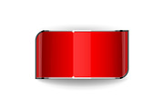 Shiny gloss red vector banner, a Decorative Illustration by Sunny ...